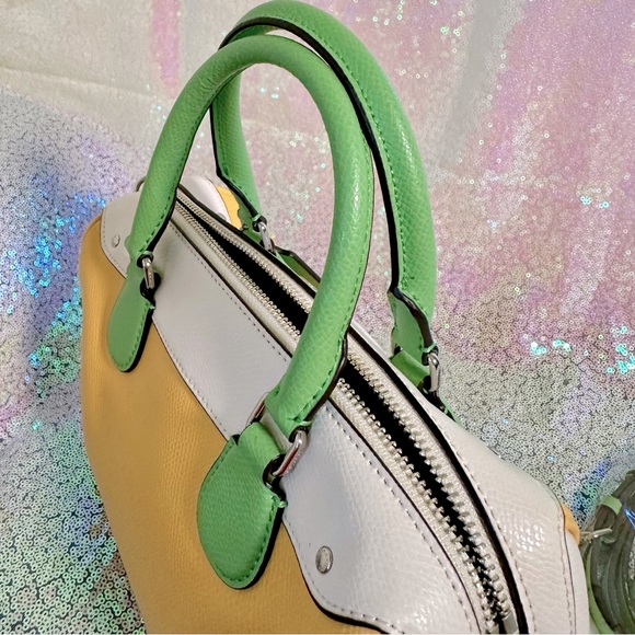 Coach | Bags | Nos Coach Mini Bennett Satchel In Colorblock Leather ...